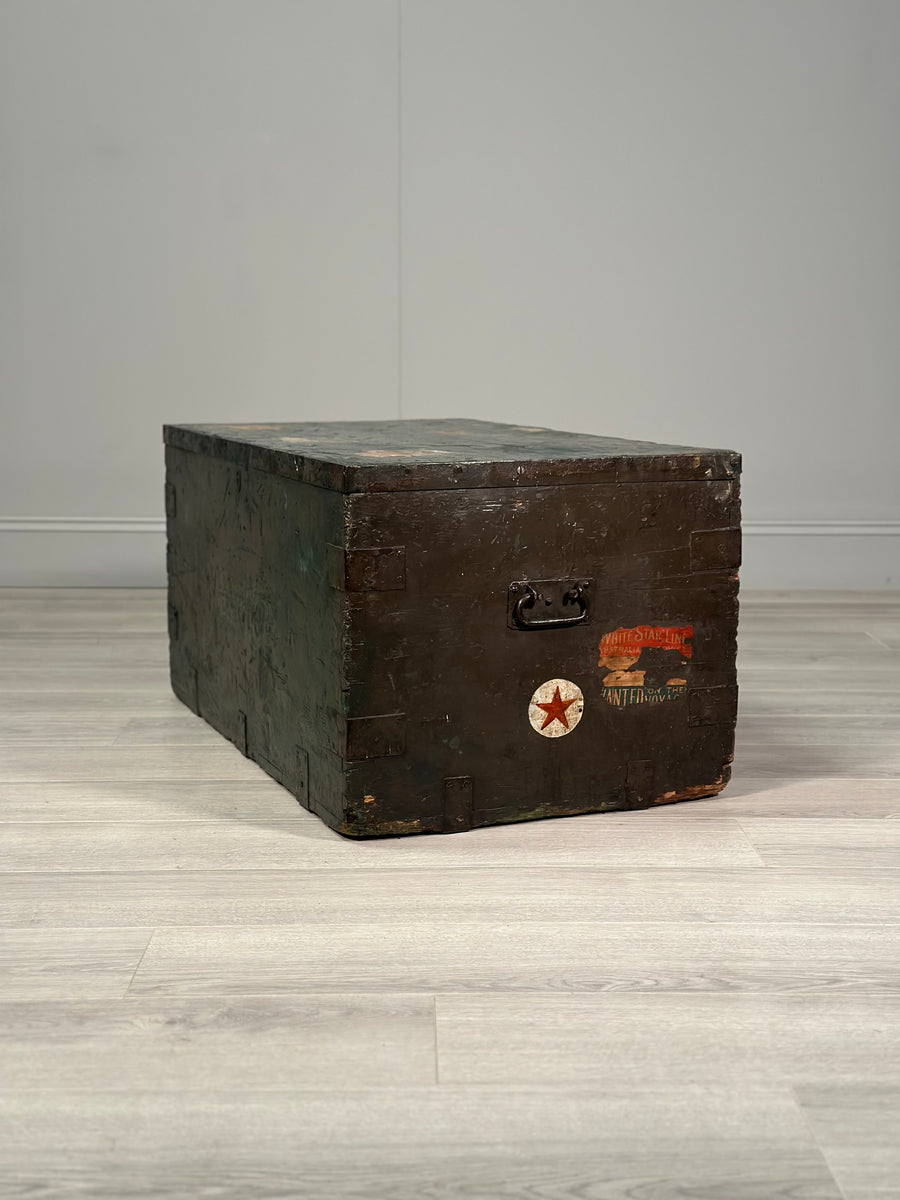 Antique White Star Line Ship Chest C.1910 – Arthur Rawes Antiques