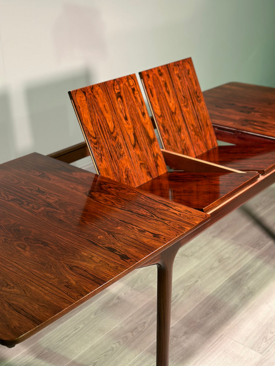 Rosewood Double Leaf Dining Table By McIntosh – Arthur Rawes Antiques